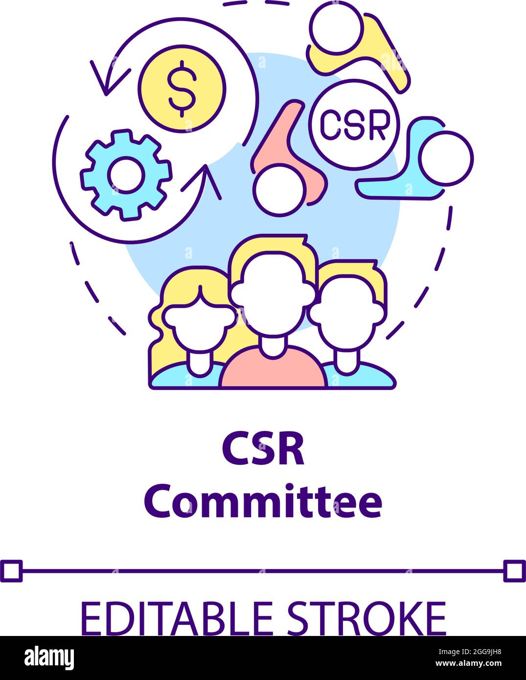 CSR committee concept icon Stock Vector Image & Art - Alamy