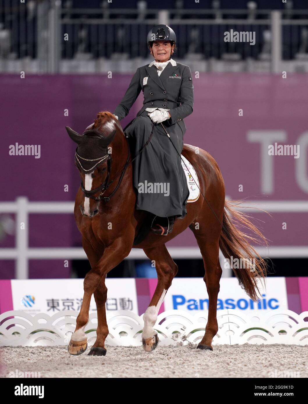 Belgium’s Barbara Minneci riding Stuart competes in the Equestrian ...