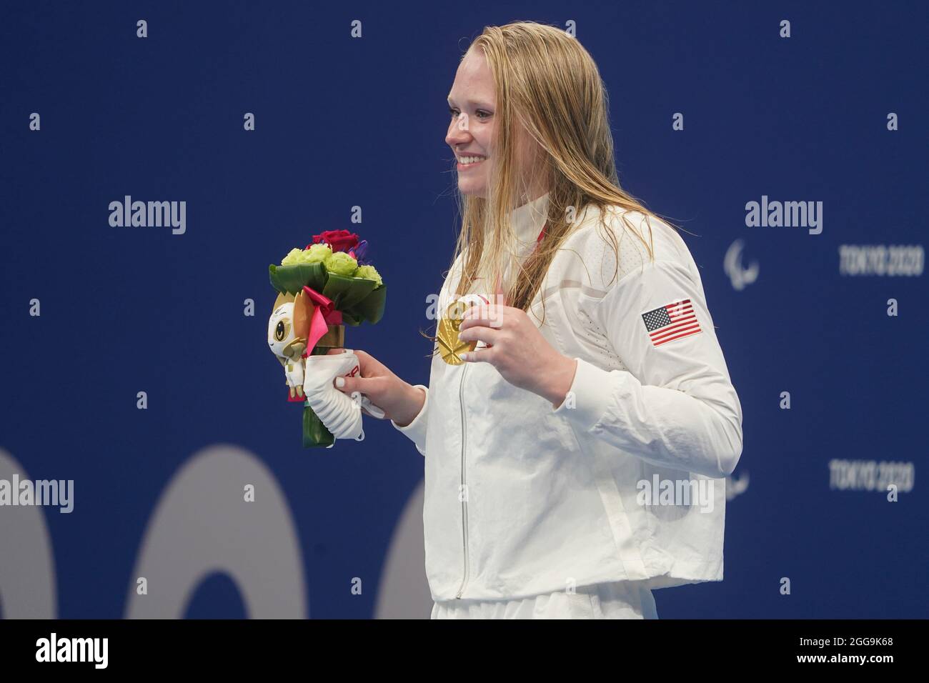 Tokio, Japan. 30th Aug, 2021. Paralympics, para swimming, women, 100 m ...