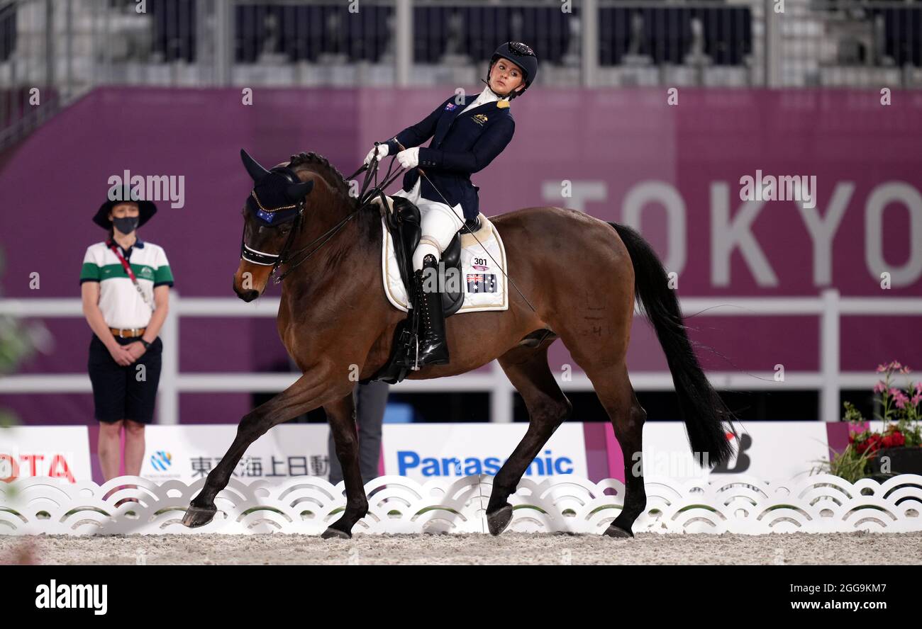 Australia’s Emma Booth riding Zidane competes in the Equestrian ...