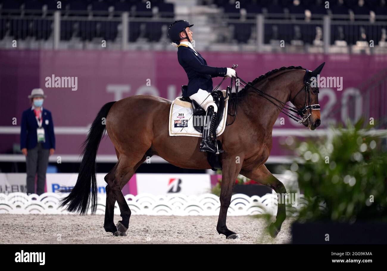 Australia’s Emma Booth riding Zidane competes in the Equestrian ...