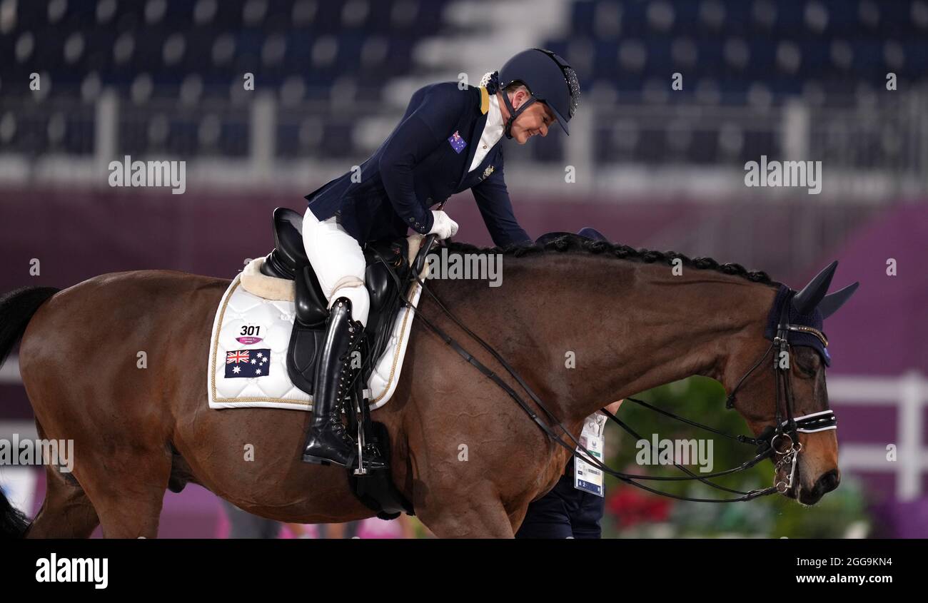 Australia’s Emma Booth riding Zidane competes in the Equestrian ...
