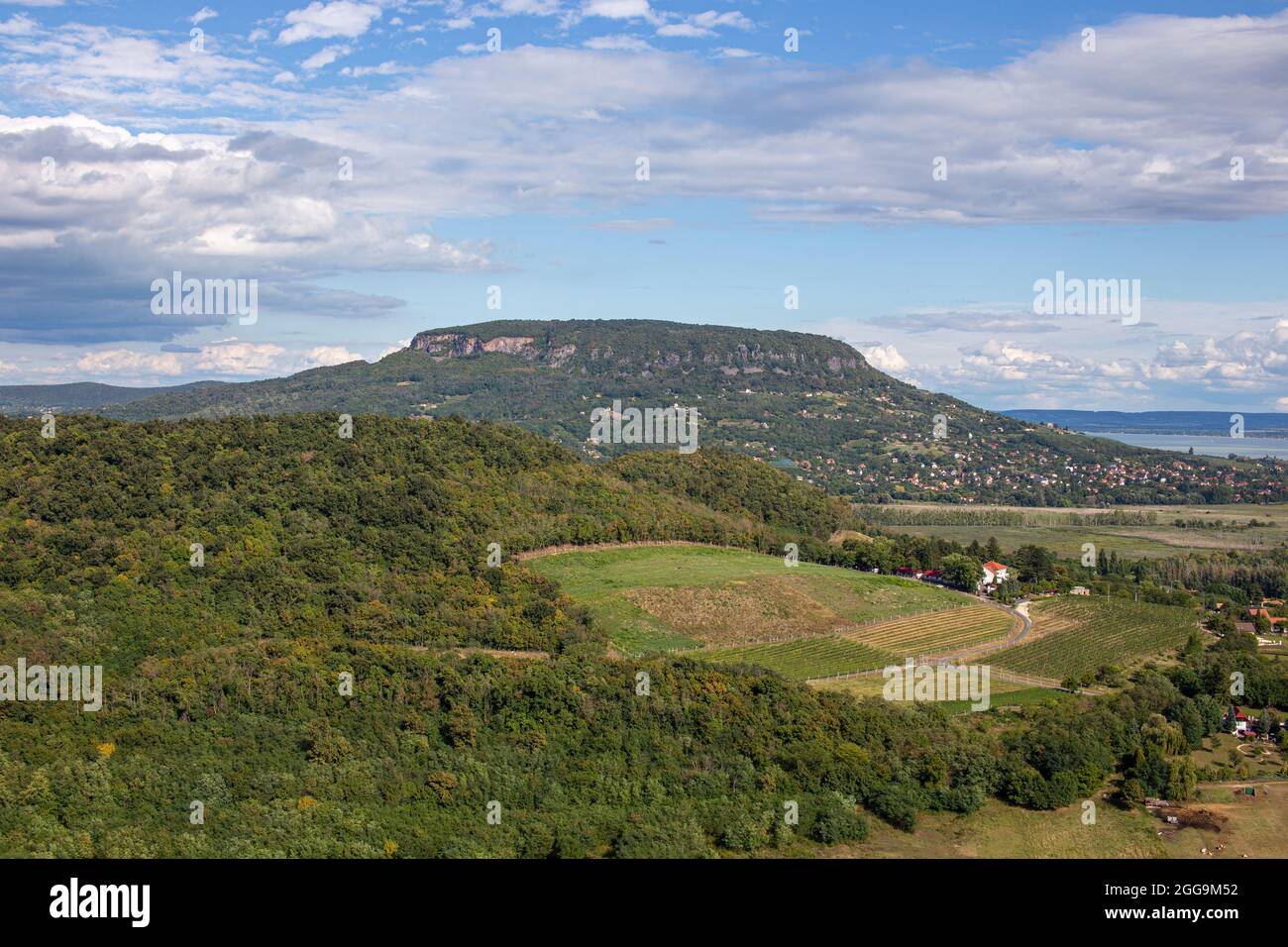 The Badacsony hill at late August, Hungary Stock Photo - Alamy