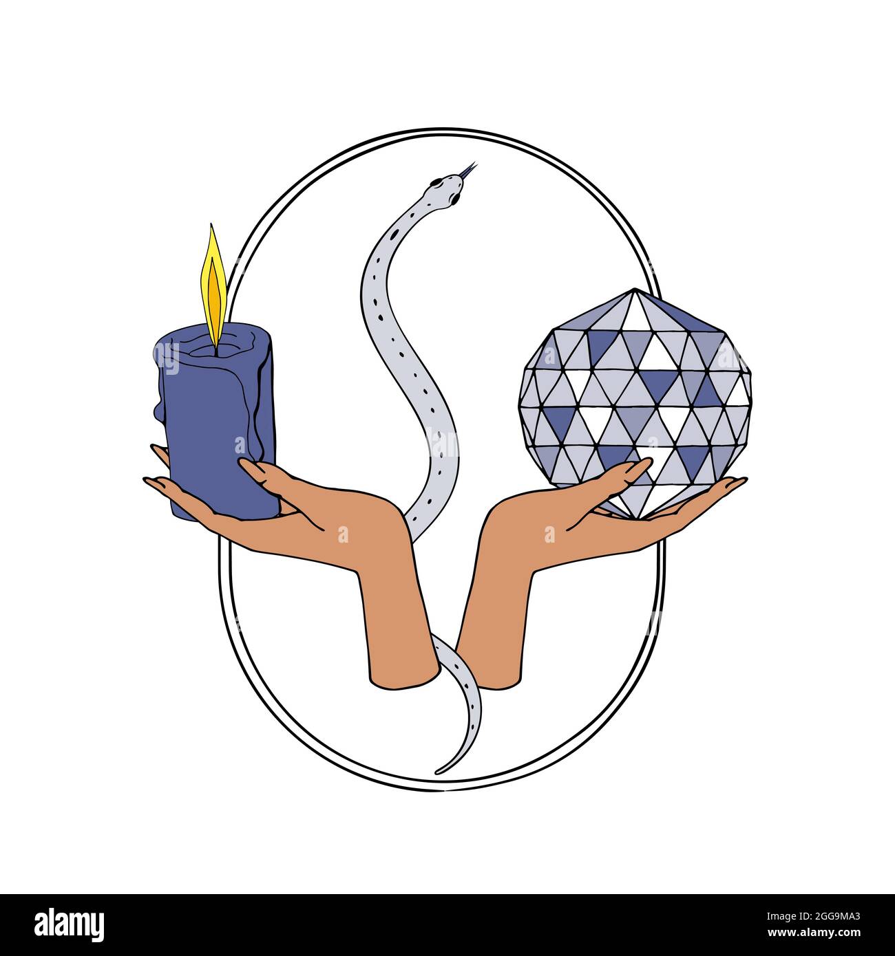 Gazing snake Stock Vector Images - Alamy