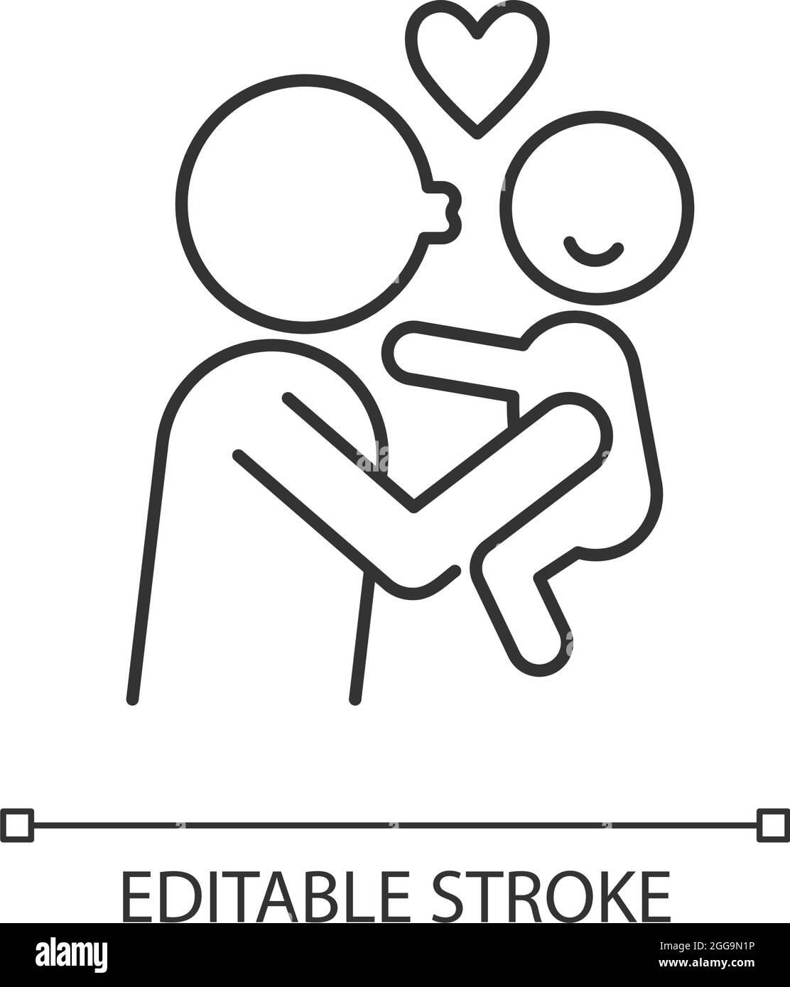 Kiss father Stock Vector Images - Alamy