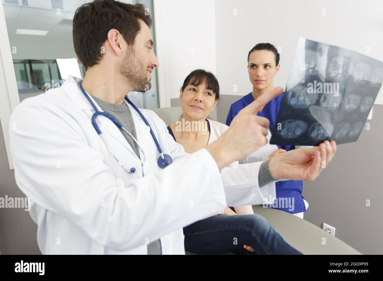 group of medical workers working together in hospital Stock Photo - Alamy