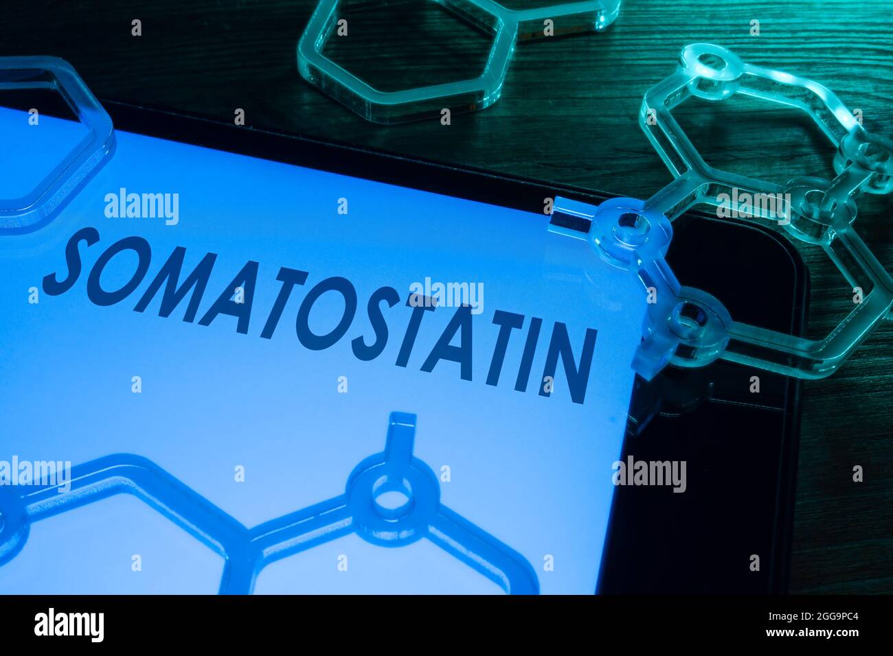 Information about somatostatin hormone and plastic chemical figures ...