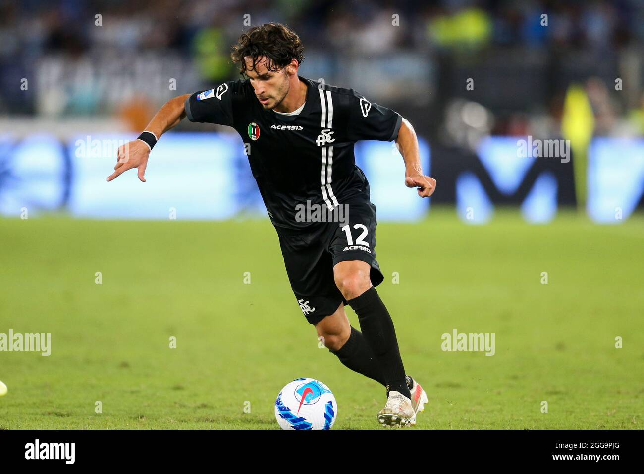 Luca Vignali controls the ball during Serie A football match between SS ...