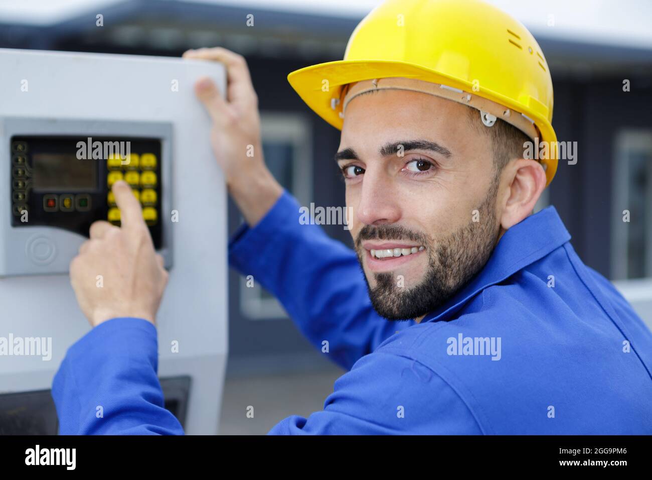 Pushing buttons hi-res stock photography and images - Alamy