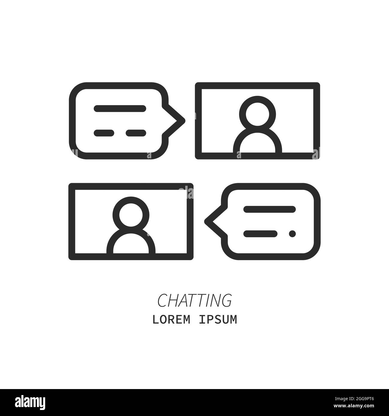 Live meeting text Stock Vector Images - Alamy