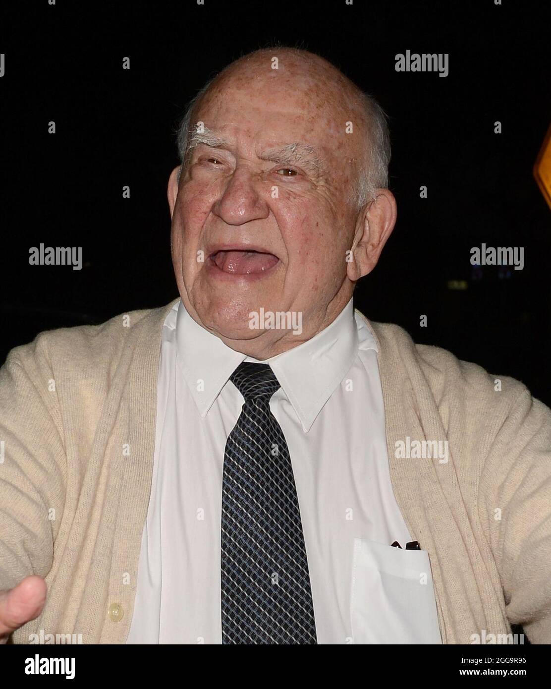 FORT LAUDERDALE, FL - OCTOBER 23: Actor Ed Asner is presented with the ...