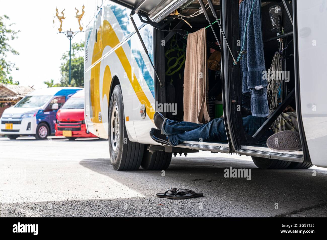 Sleeping bus driver hi-res stock photography and images - Alamy