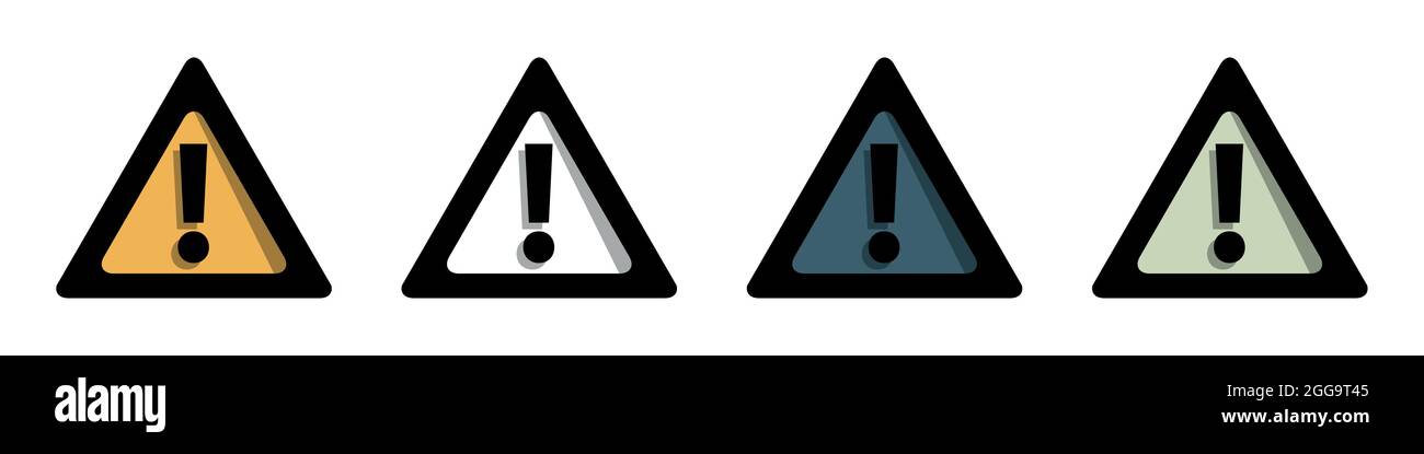 White background attention sign Stock Vector Images - Alamy