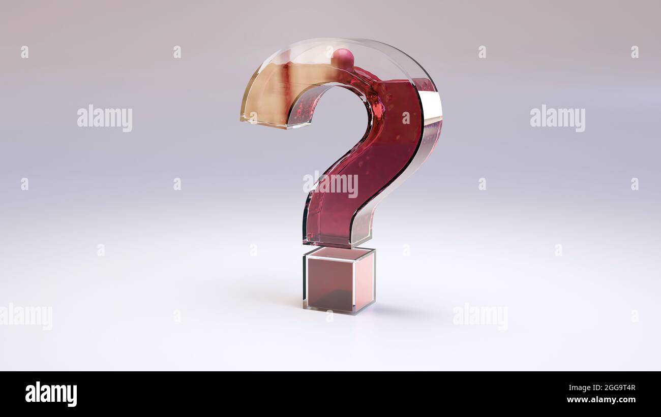 3d render illustration of colorful question mark icons, 3d render Stock ...