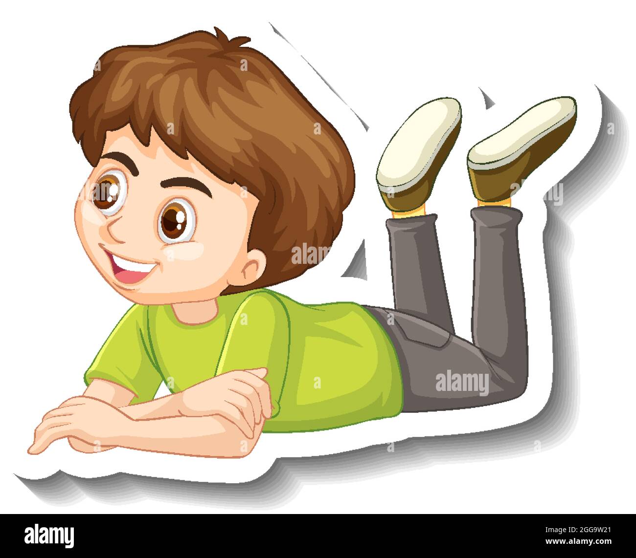 Kid Laying Down Clipart