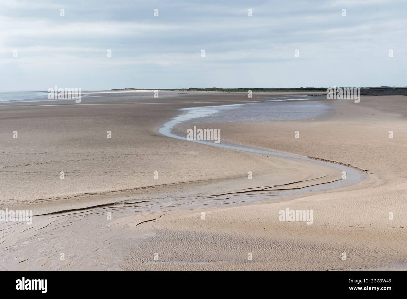 Estuary, Burry Port in Wales Stock Photo - Alamy