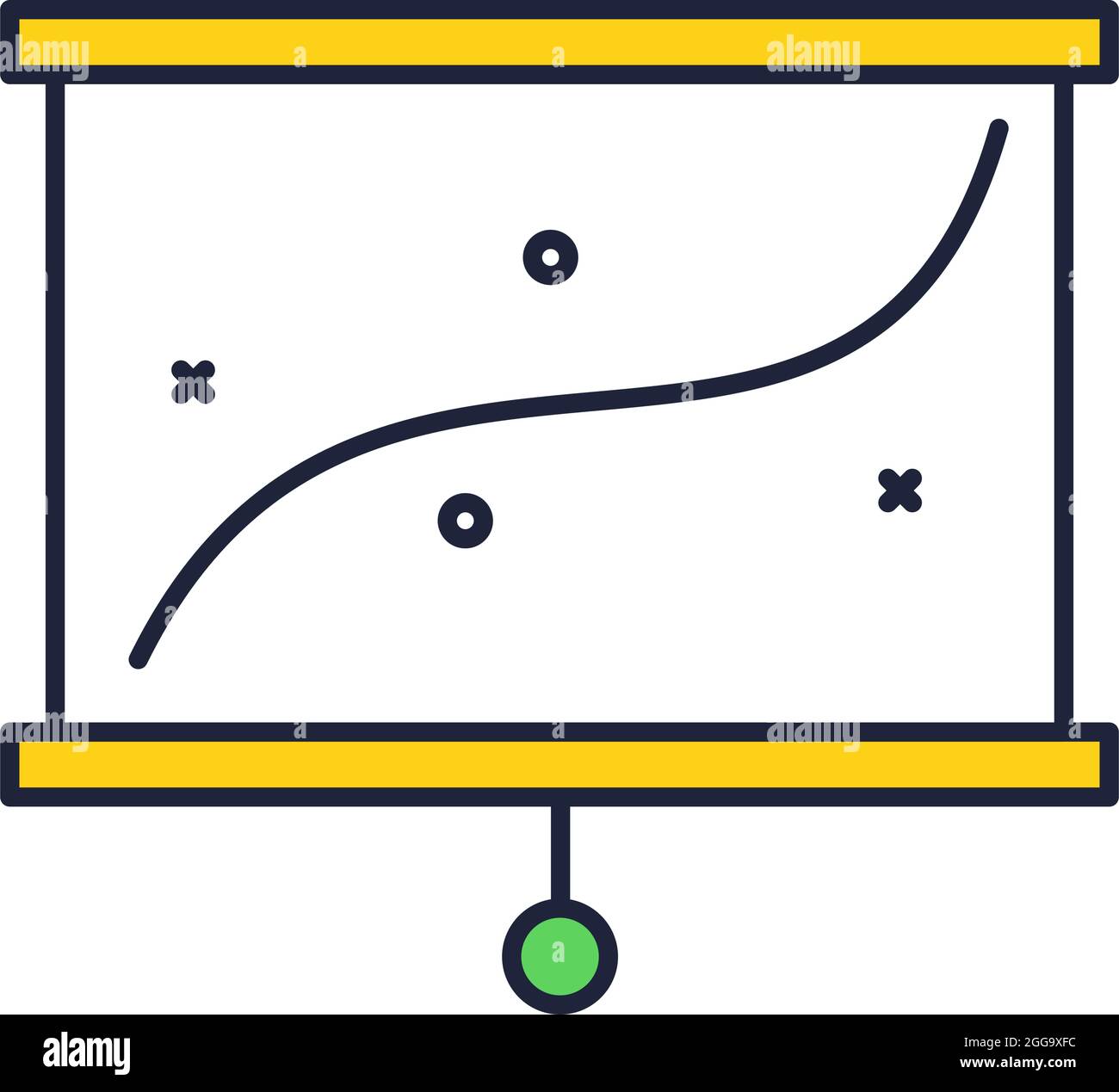 Info graph chart statistic line vector icon Stock Vector Image & Art ...