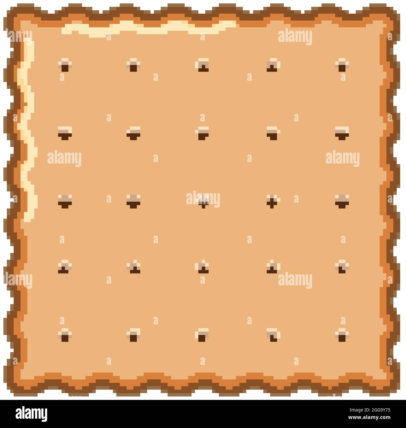 Square biscuit in cartoon style isolated illustration Stock Vector ...