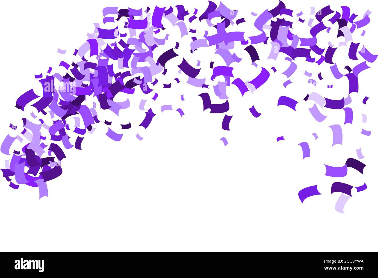 Purple explosion of confetti. Magenta abstract texture isolated on ...