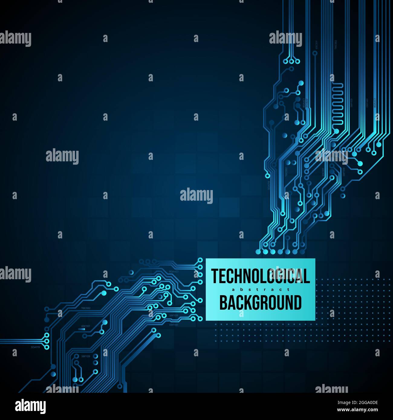Technological circuit background, concept design, space for text ...