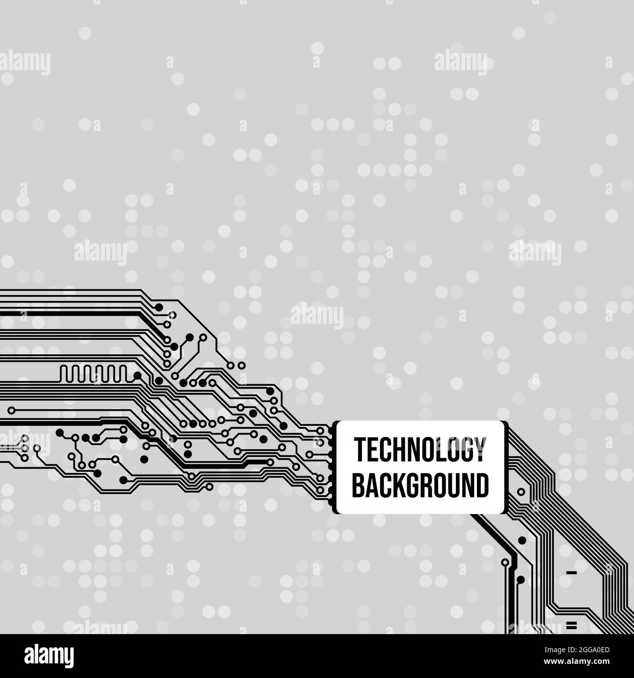 Technological circuit background, concept design, space for text ...
