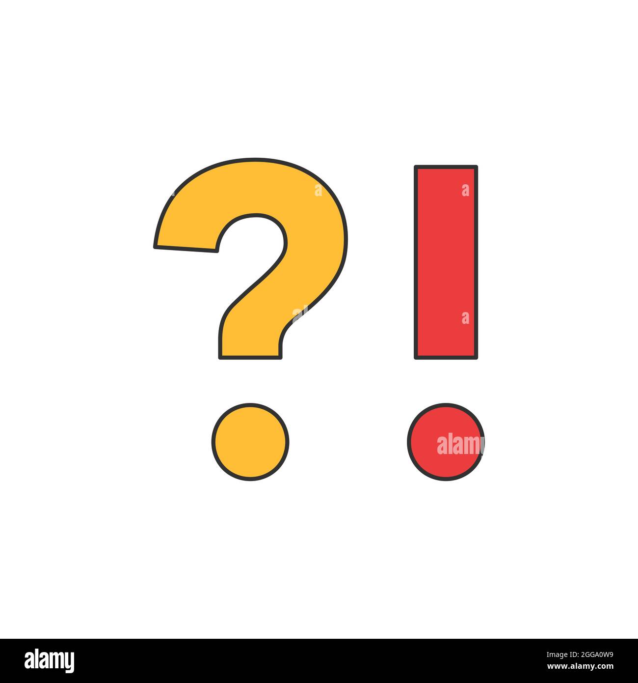 Question mark and exclamation point icon. Stock Vector illustration ...