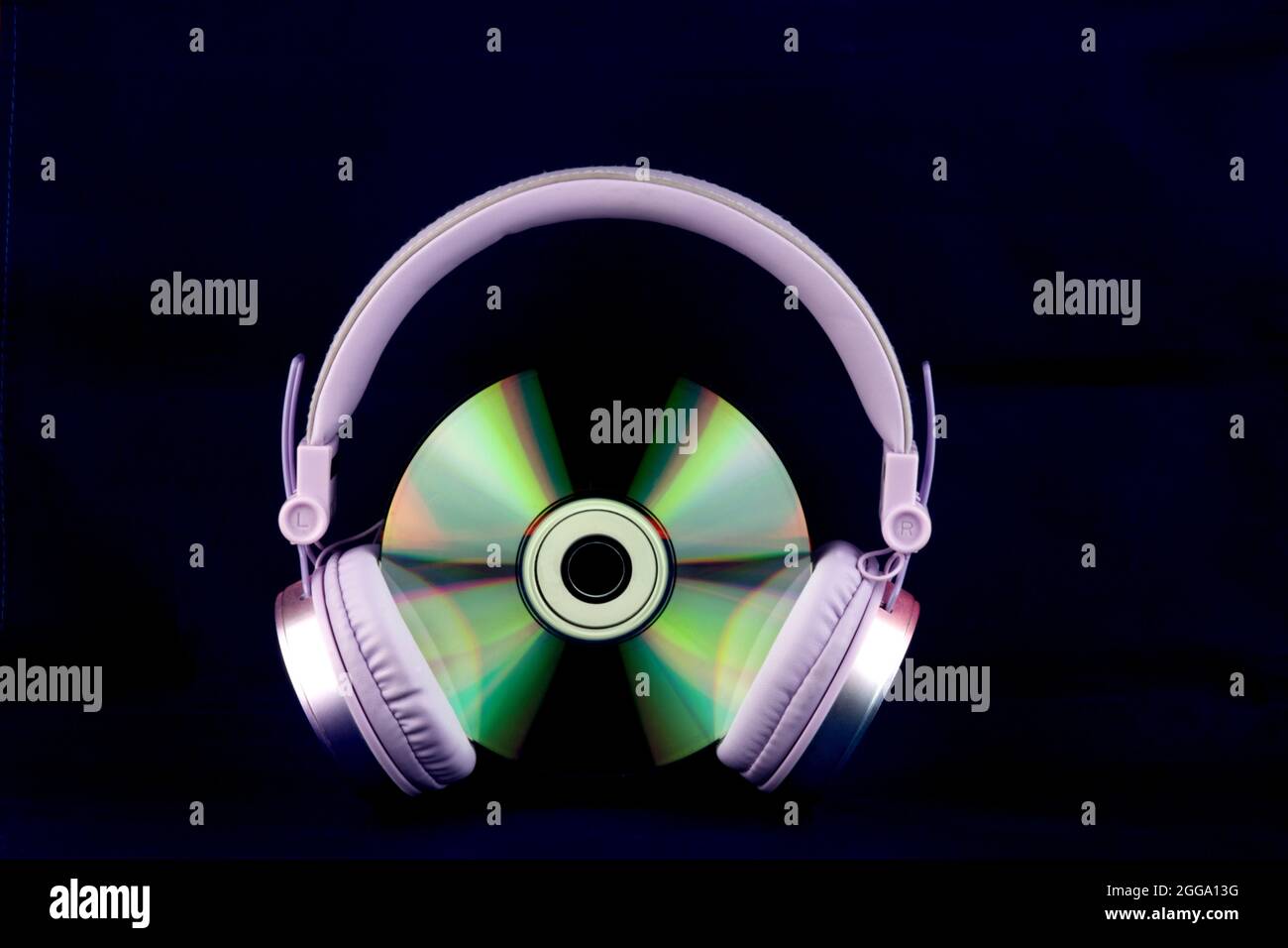 Headphones cd isolated on hi-res stock photography and images - Alamy