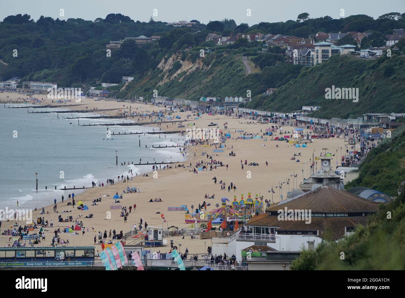 People enjoying the Bank Holiday weather on Bournemouth beach. Picture ...