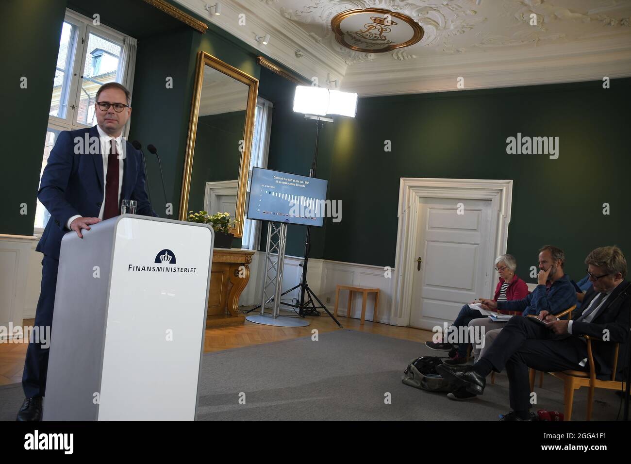 Copenhagen, Denmark., 30 August 2021, /Denmark's finance minister ...