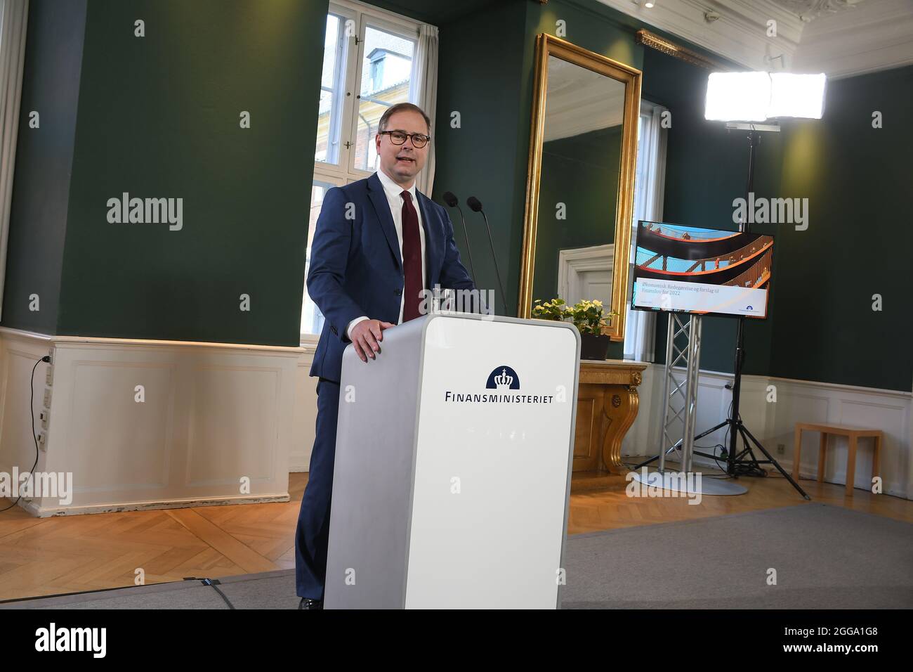 Copenhagen, Denmark., 30 August 2021, /Denmark's finance minister ...