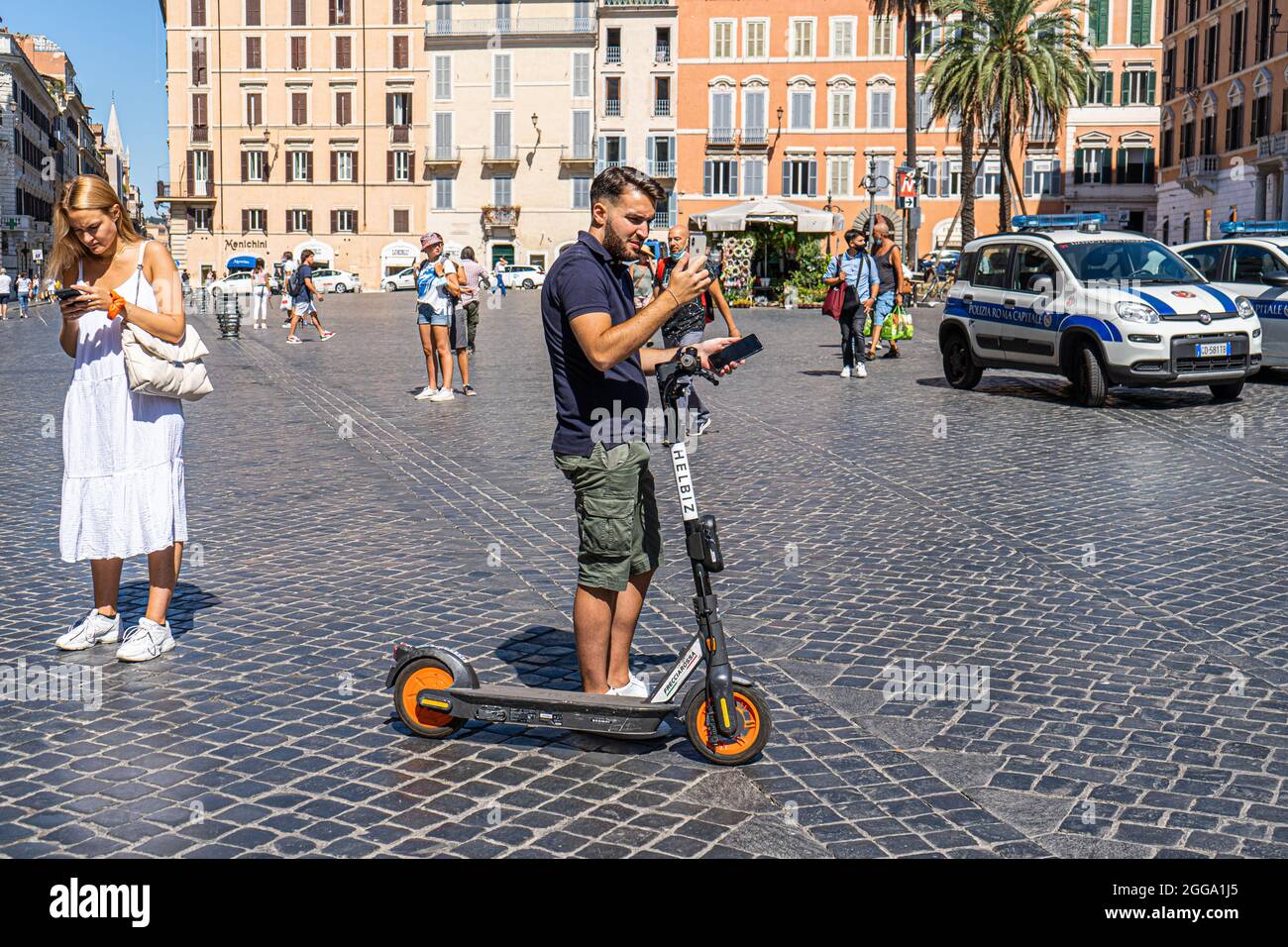 Rome electric scooters hi-res stock photography and images - Alamy