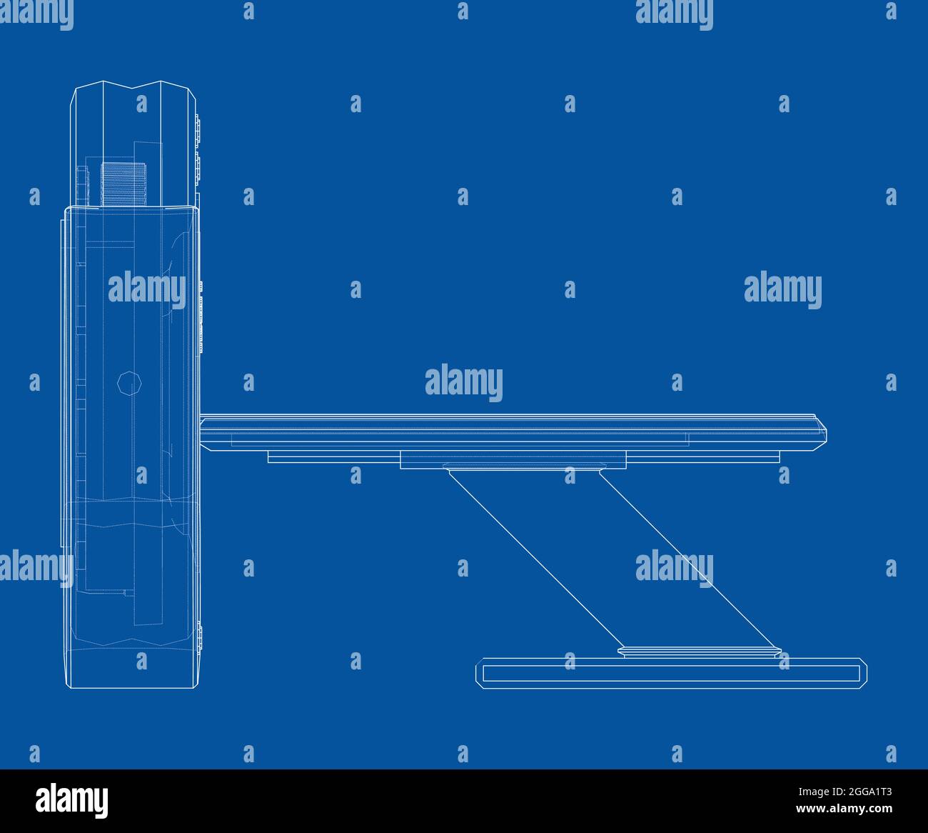 Mri scanner technician patient Stock Vector Images - Alamy