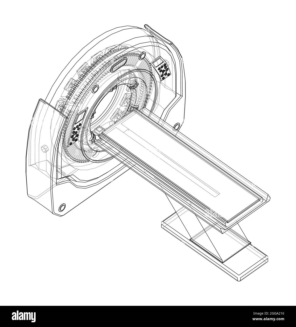 CT scanner, MRI machine. Vector Stock Vector Image & Art - Alamy