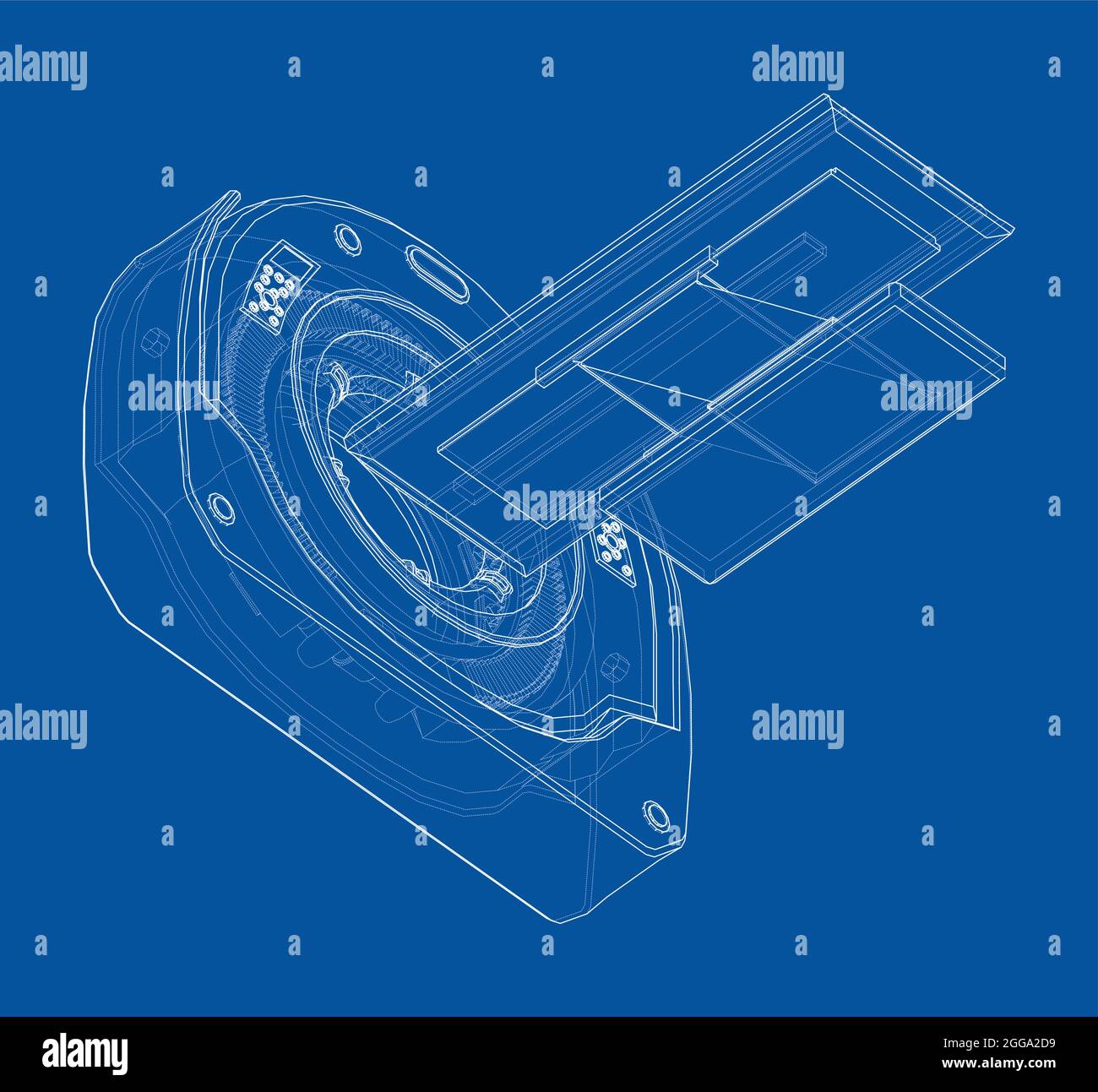 CT scanner, MRI machine. Vector Stock Vector Image & Art - Alamy