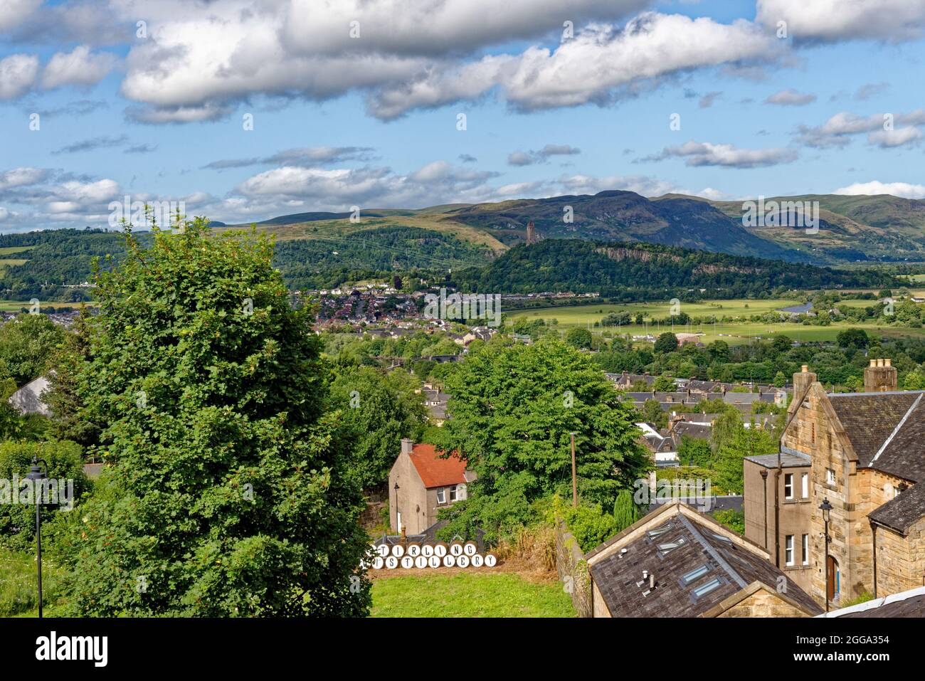 The Wallace Monument, a gothic style tower built in 1869 commemorates ...