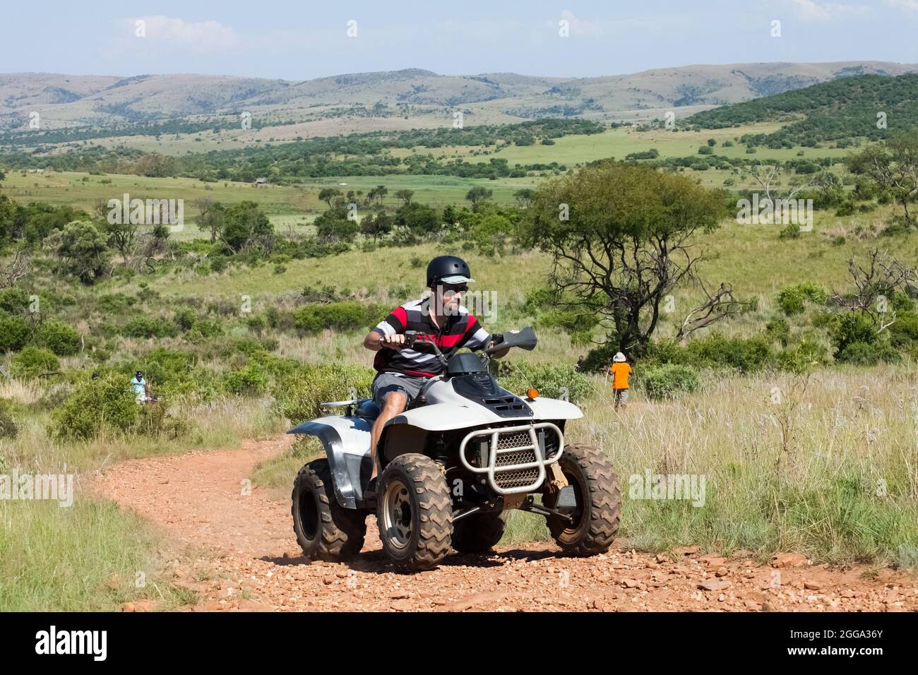JOHANNESBURG, SOUTH AFRICA - Aug 11, 2021: A quad bike adventure in ...