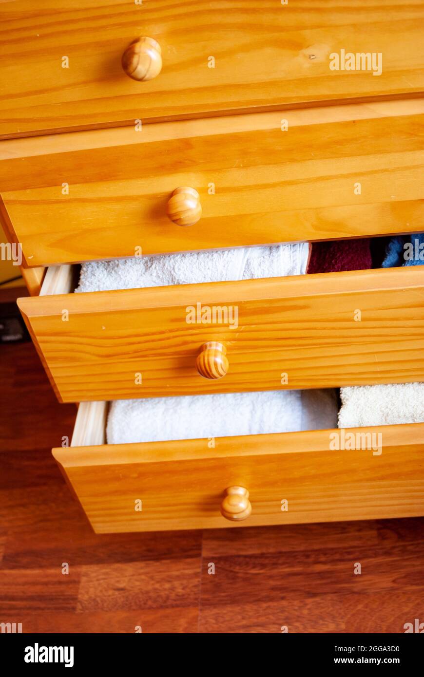 Vertical shot of a vintage wooden drawer Stock Photo - Alamy
