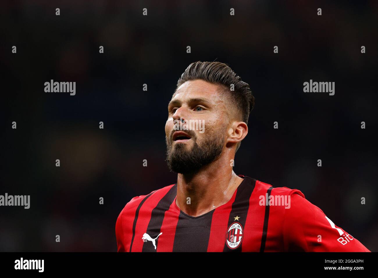 Milan, Italy. 29th Aug, 2021. Olivier Giroud (AC Milan) during AC Milan ...