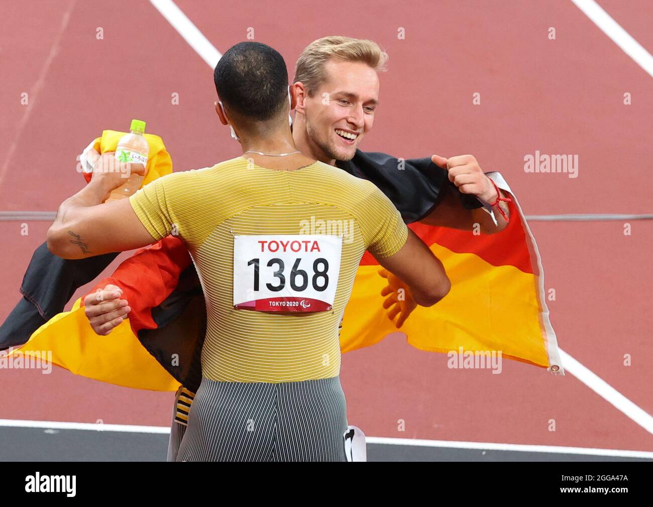 Tokio, Japan. 30th Aug, 2021. Paralympics: Athletics, men's 100m, T64 ...