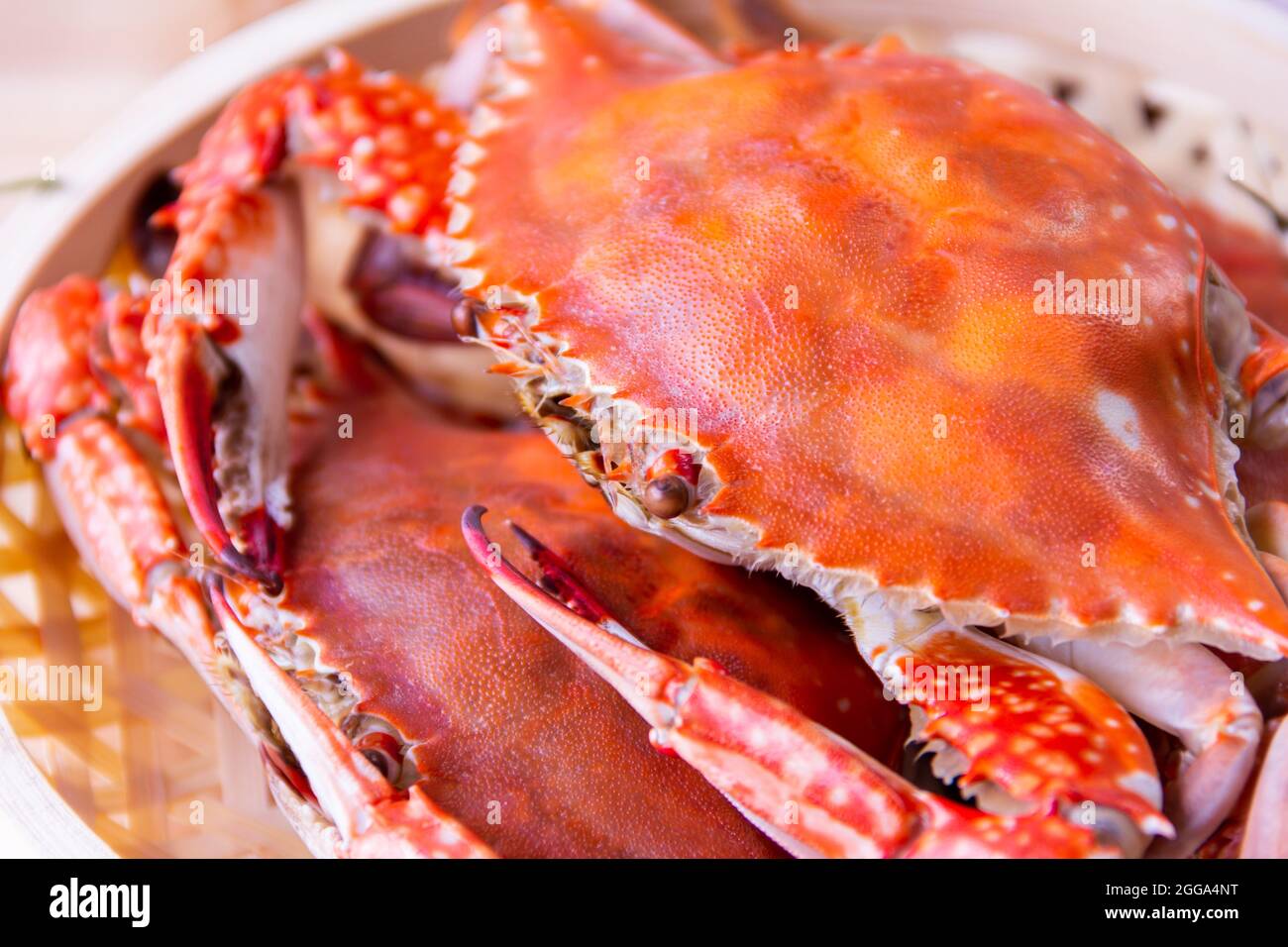 Blue Crab, boiled blue Crab gourmet, Seafood background Stock Photo - Alamy