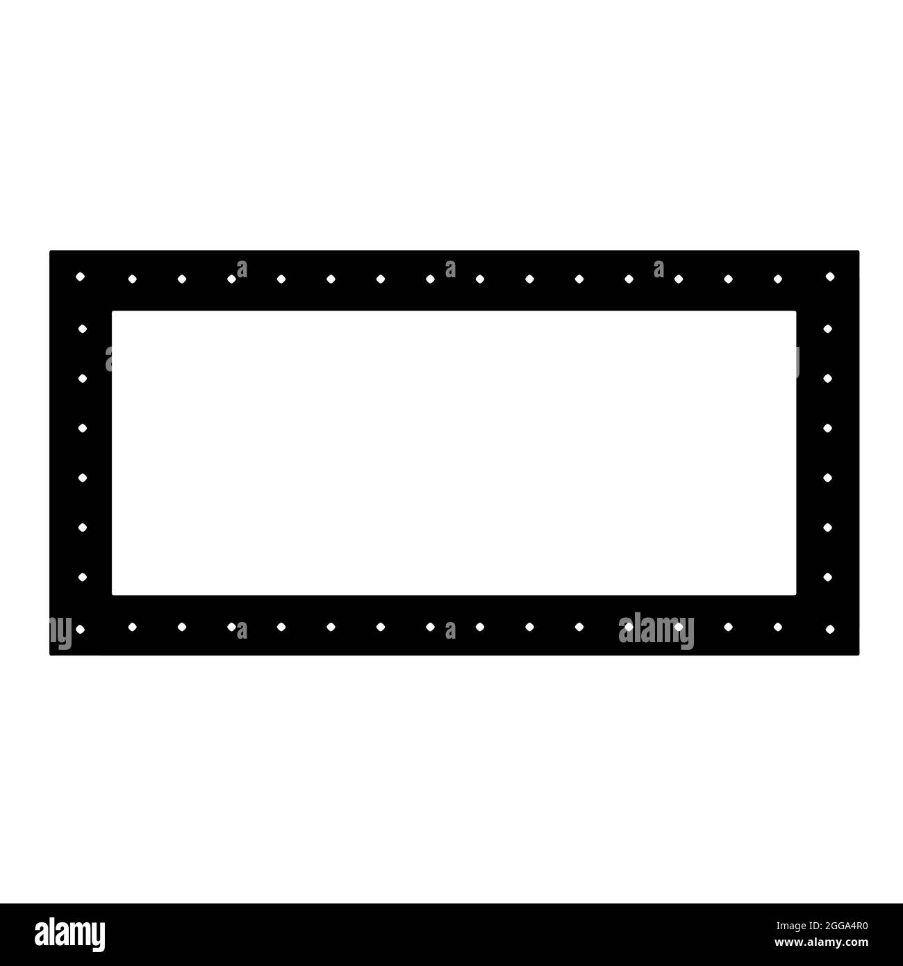 Black and white rectangular frame with ornament, vector certificate template, decorative design ...