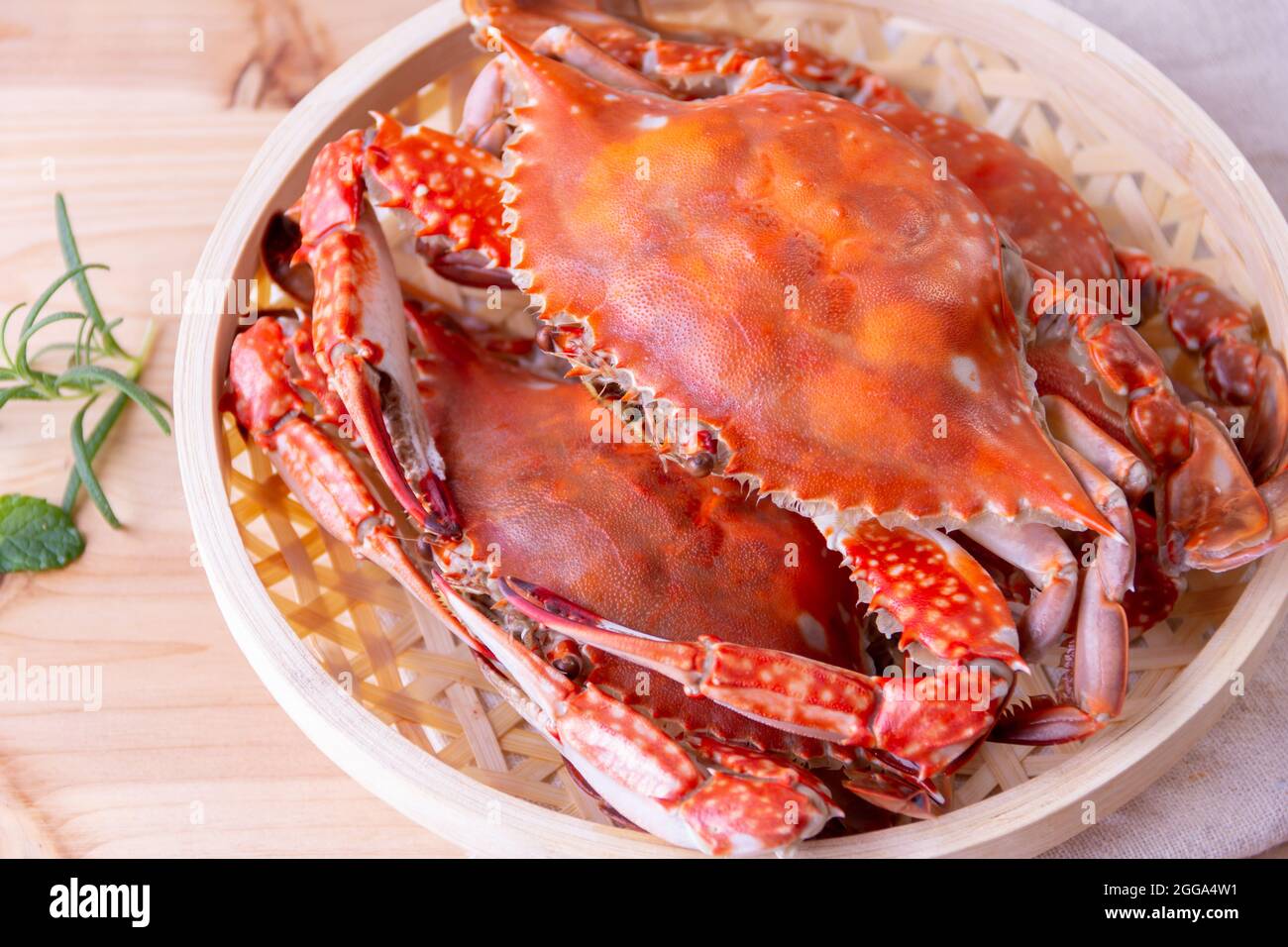Blue Crab, boiled blue Crab gourmet, Seafood background Stock Photo - Alamy