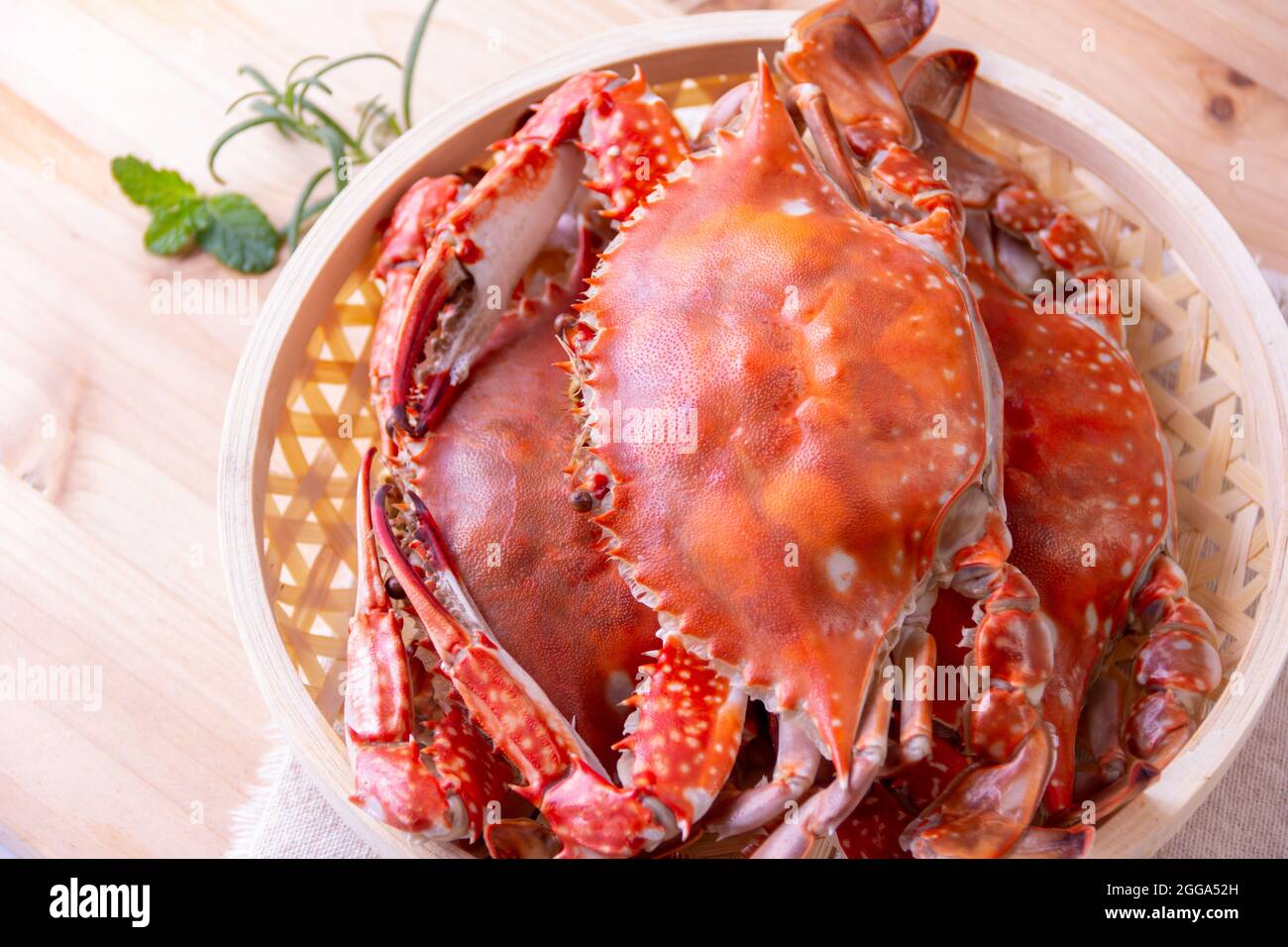 Blue Crab, boiled blue Crab gourmet, Seafood background Stock Photo - Alamy