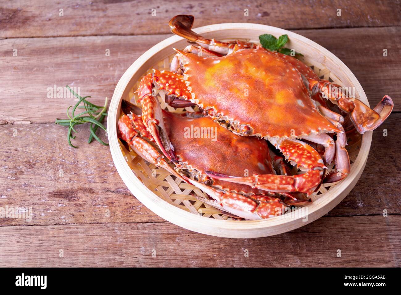 Blue Crab, boiled blue Crab gourmet, Seafood background Stock Photo - Alamy