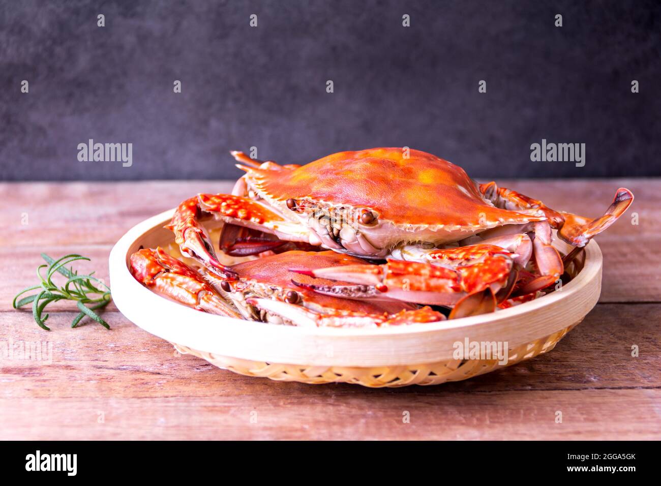 Blue Crab, boiled blue Crab gourmet, Seafood background Stock Photo - Alamy