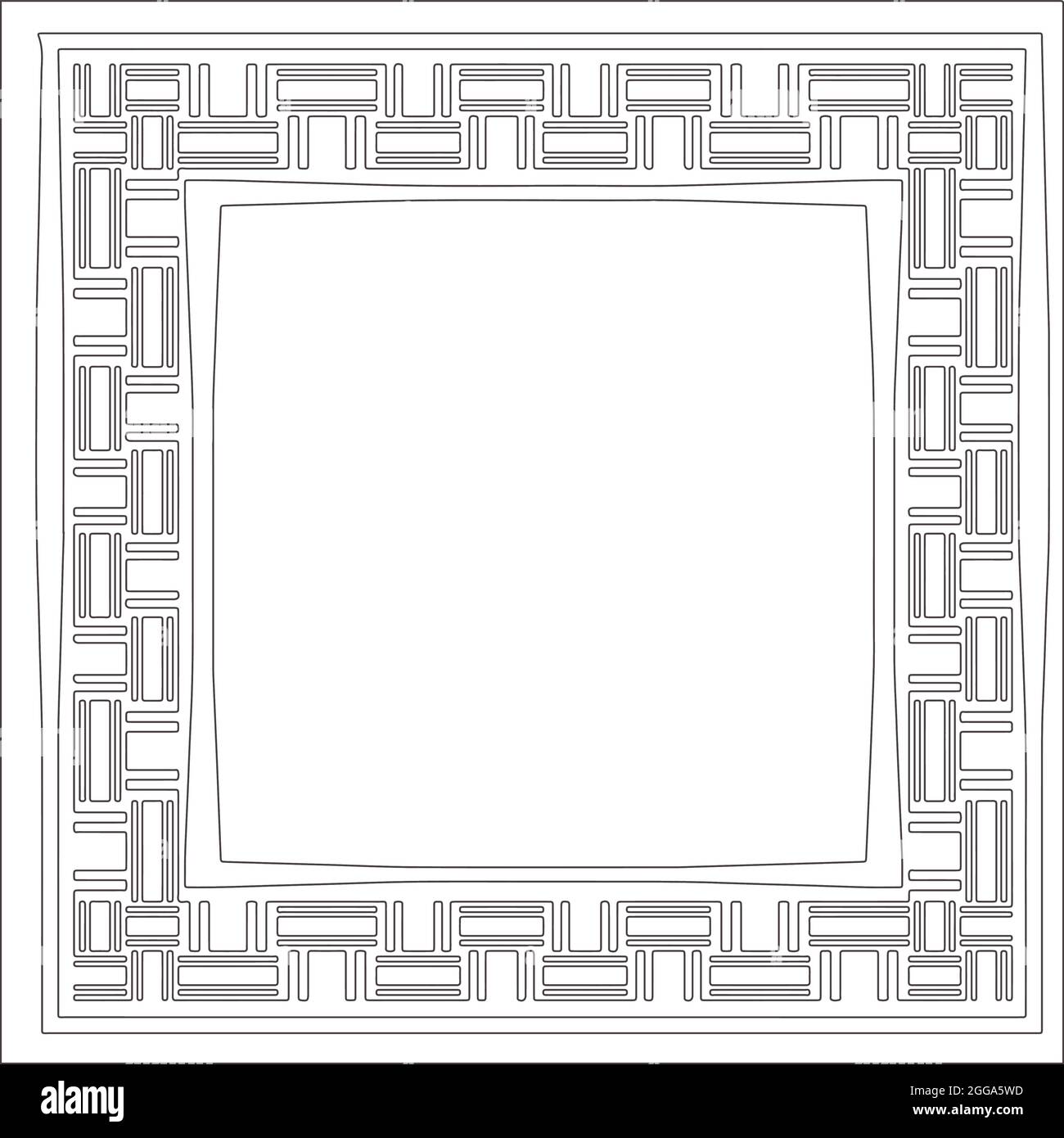 Decorative line art frames for design template. Elegant element for ...