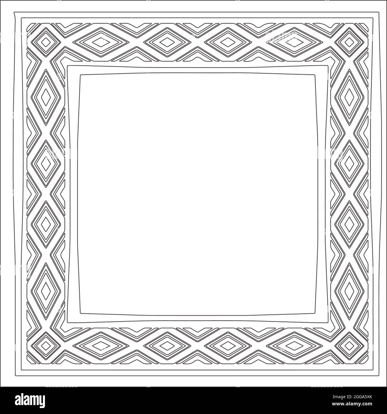 Decorative line art frames for design template. Elegant element for ...