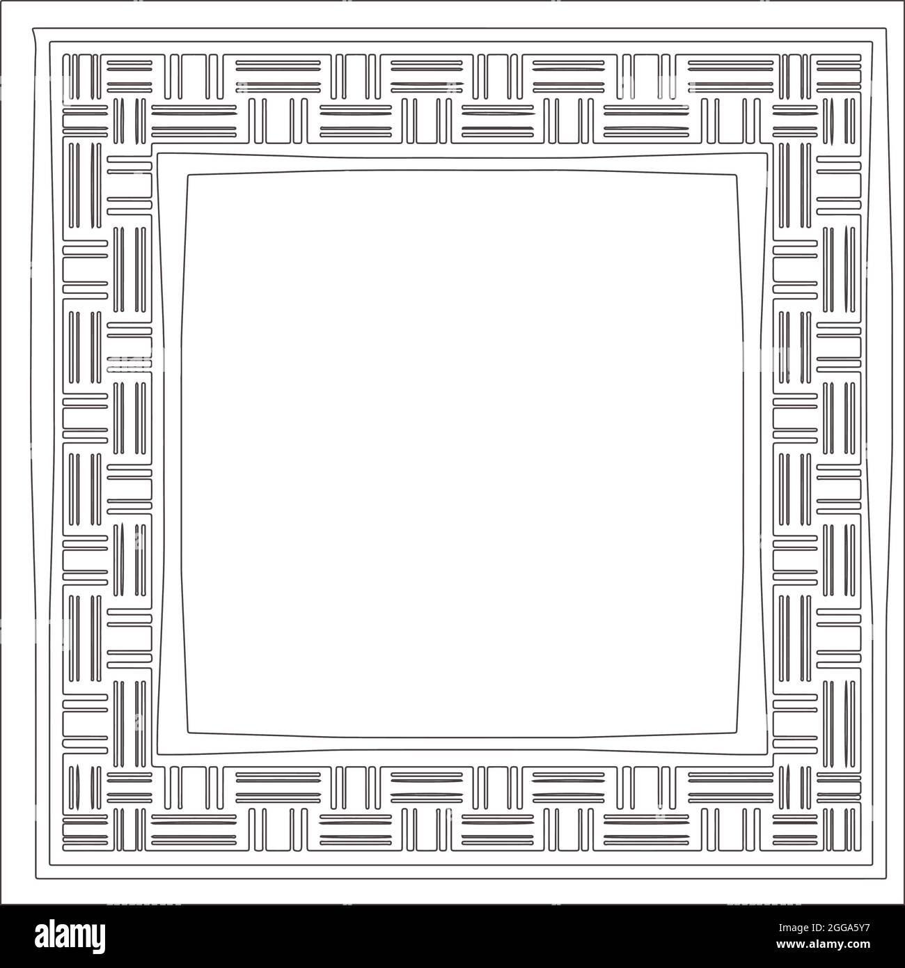 Decorative line art frames for design template. Elegant element for ...