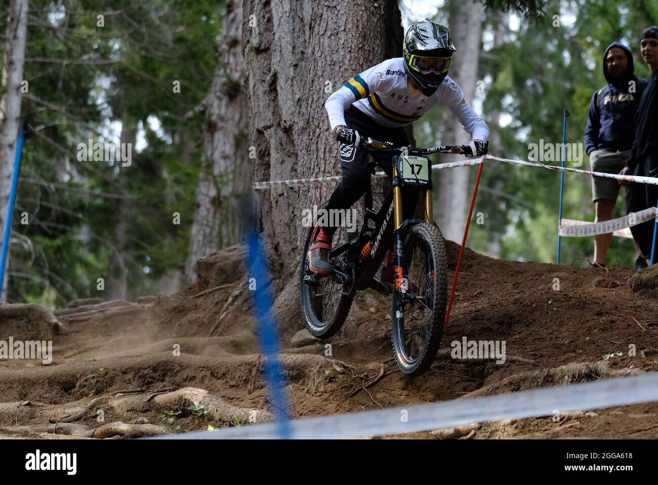 Commezzadura, Italy. 29th Aug, 2021. (17) - Oliver Davis (Australia) during UCI MTB World ...