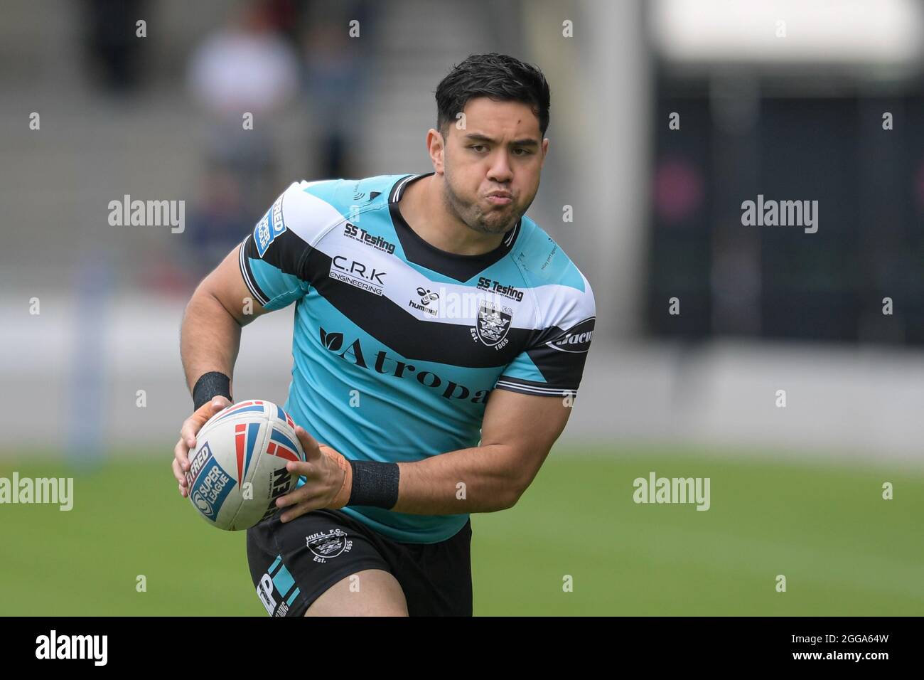 Andre Savelio (11) of Hull FC with the ball Stock Photo - Alamy